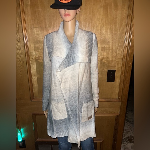 Element | Sweaters | Element Cream Grayblue Long Sleeve Sweaterduster ...